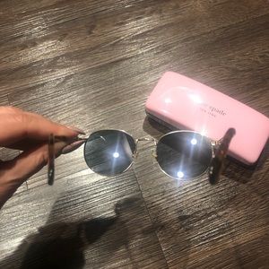 kate spade | Accessories | Kate Spade Adelaid Pink Mirror Aviators New ...